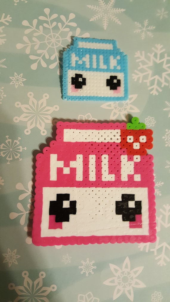 Milk Carton Perler Bead Set Etsy