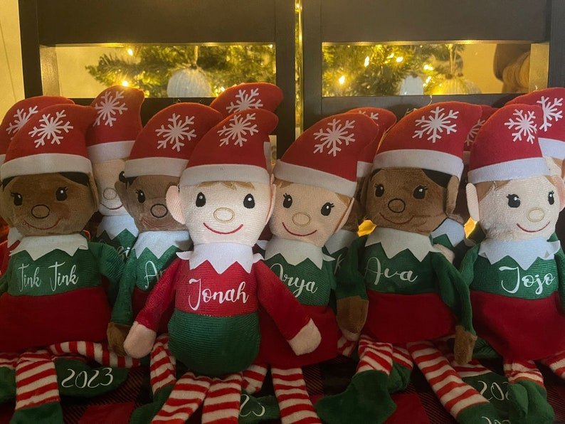 Personalized Christmas Elf Doll With Custom Name | Holiday Shelf ...