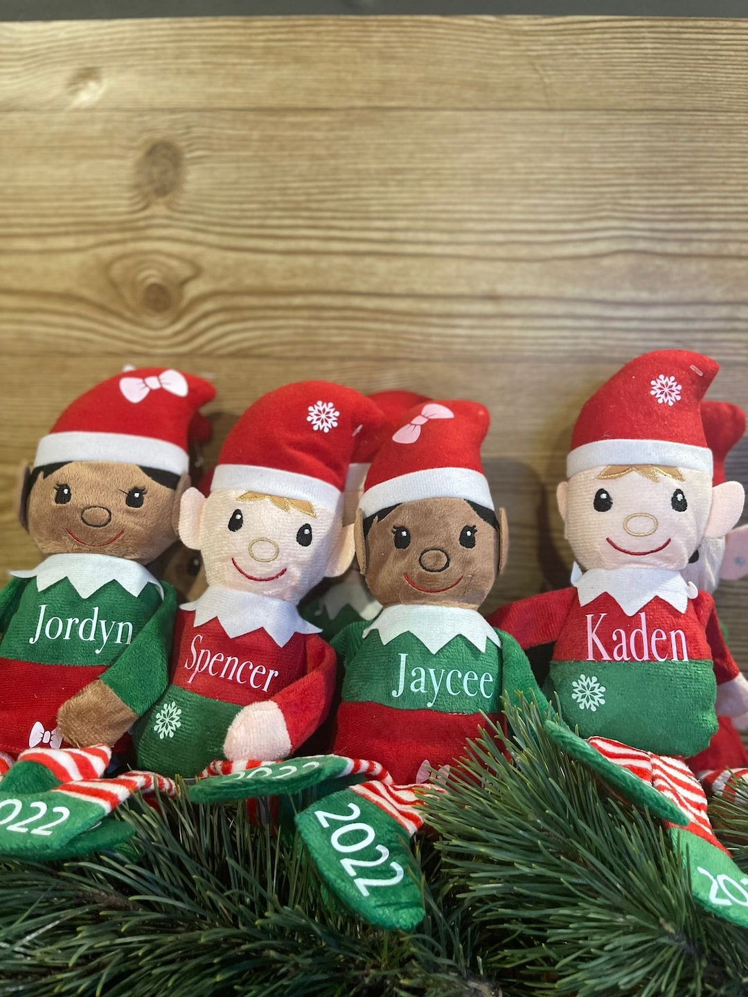 Personalized Elf Girl or Boy Elves, Custom Christmas Ornaments, Festive ...