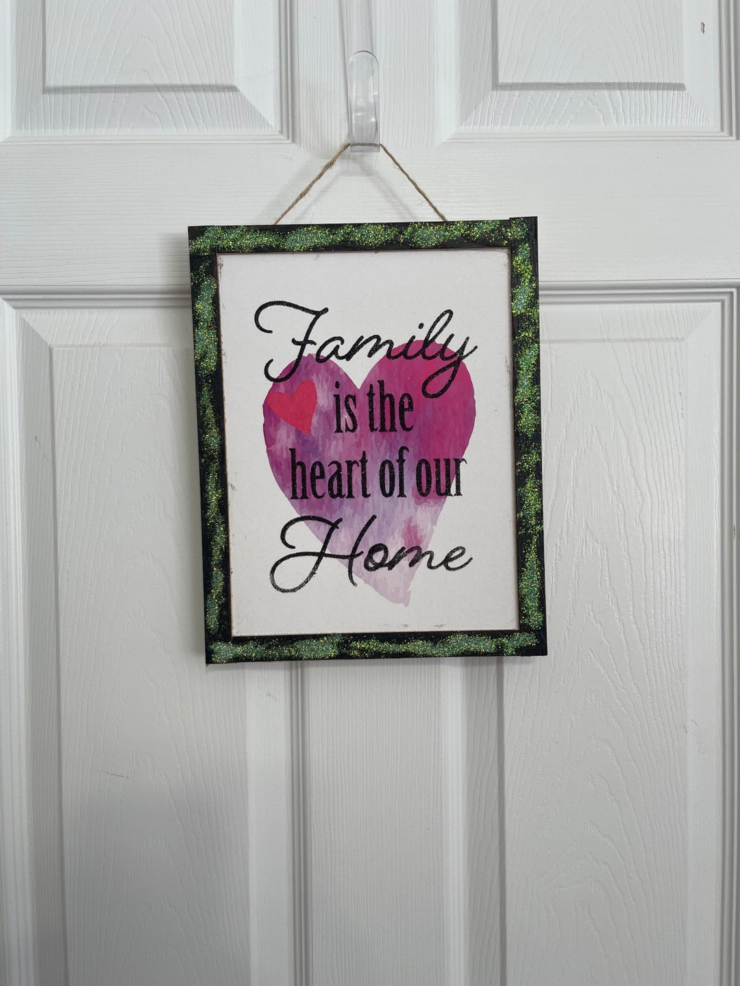 Family Wall Sign | Housewarming Sign | Family is the Heart of Our Home ...