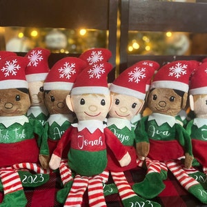 Personalized Christmas Elf Doll With Custom Name | Holiday Shelf ...