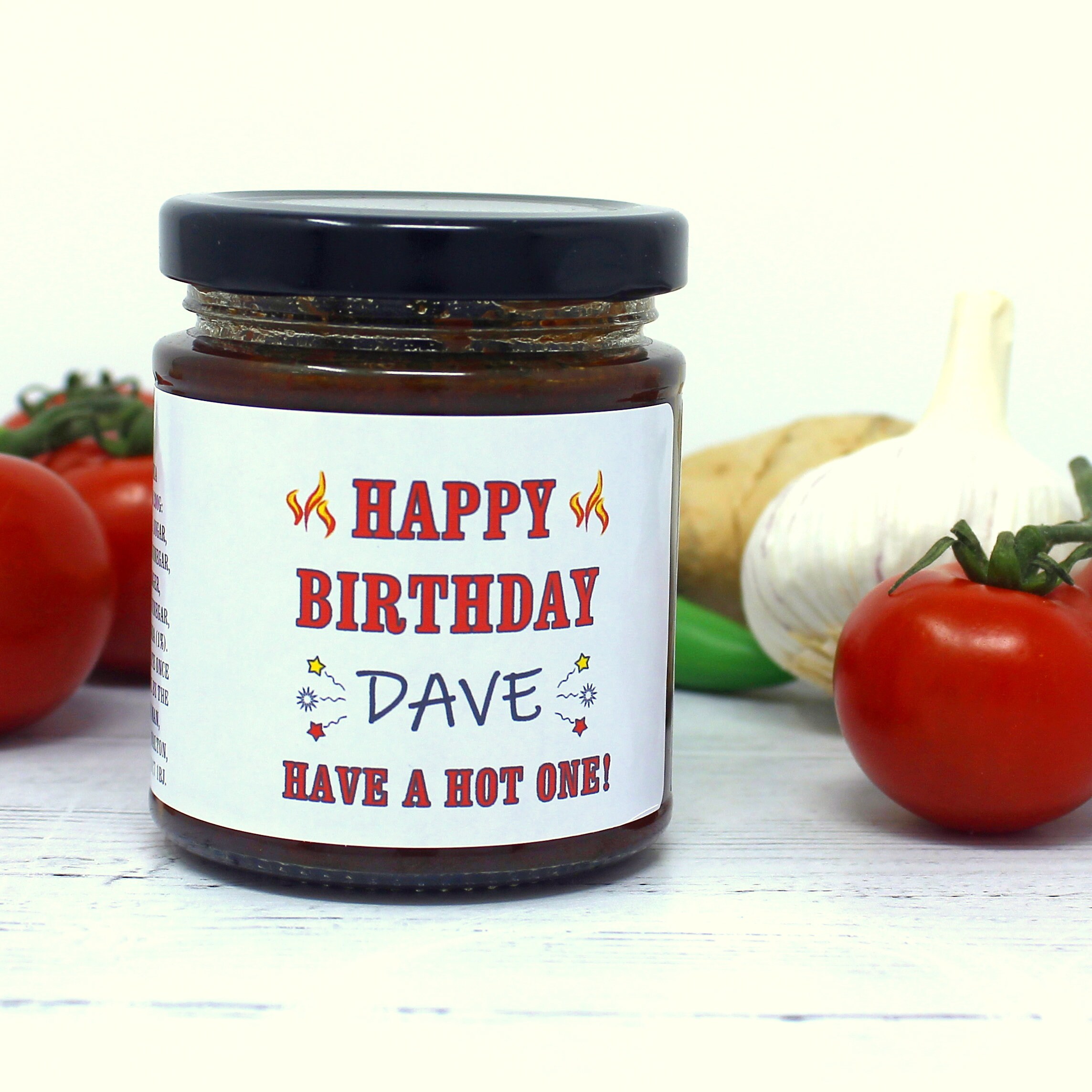 Happy Birthday Personalised Chilli Jam Gift Set - Etsy