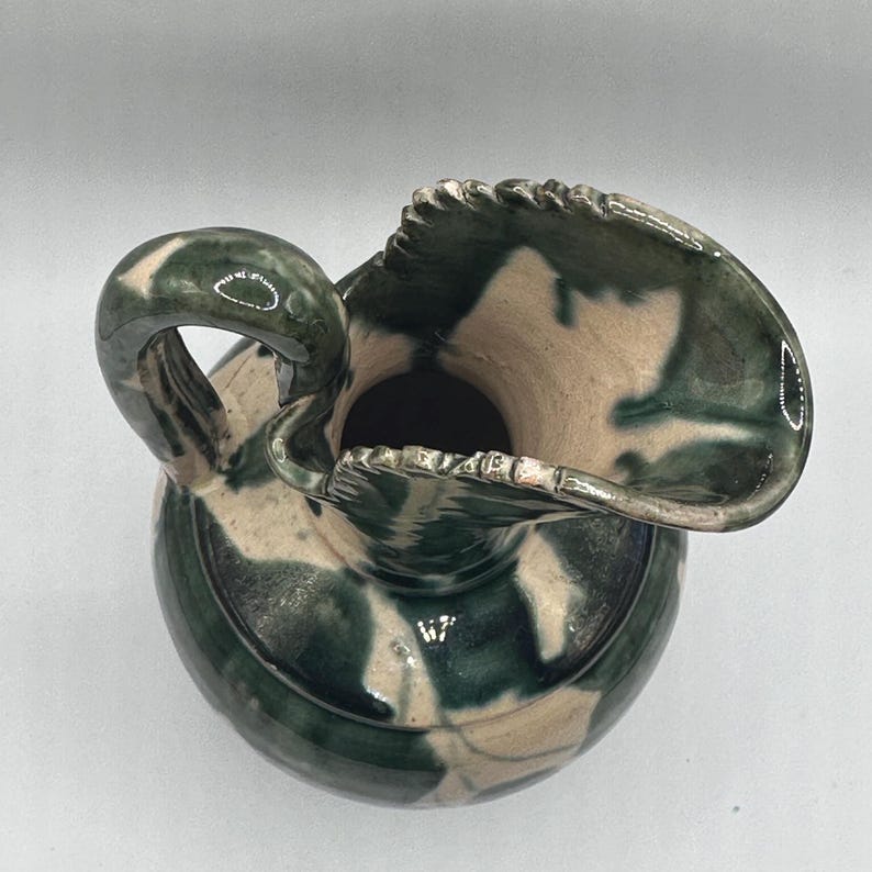 Small Hand Thrown Pottery Pitcher Beautifully Detailed - Etsy