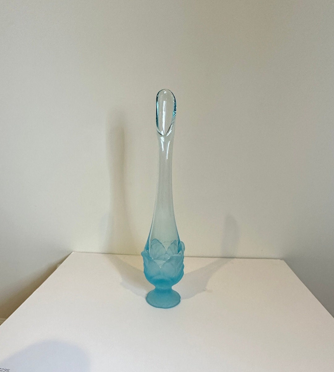 Tall Viking Swung Vase With Frosted Base From the 1950s - Etsy