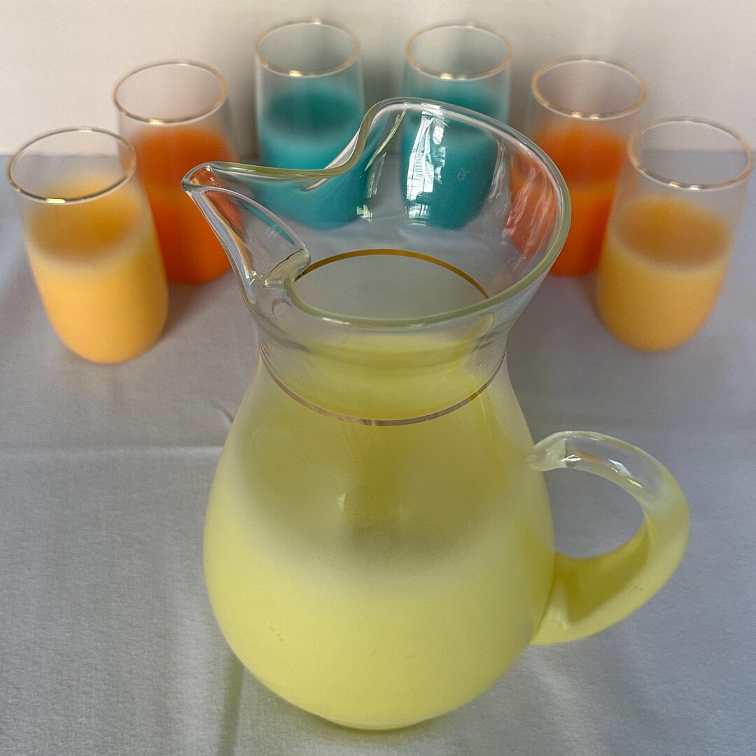 Iconic 1950s-1960s Blendo Pitcher and Glasses Set - Etsy