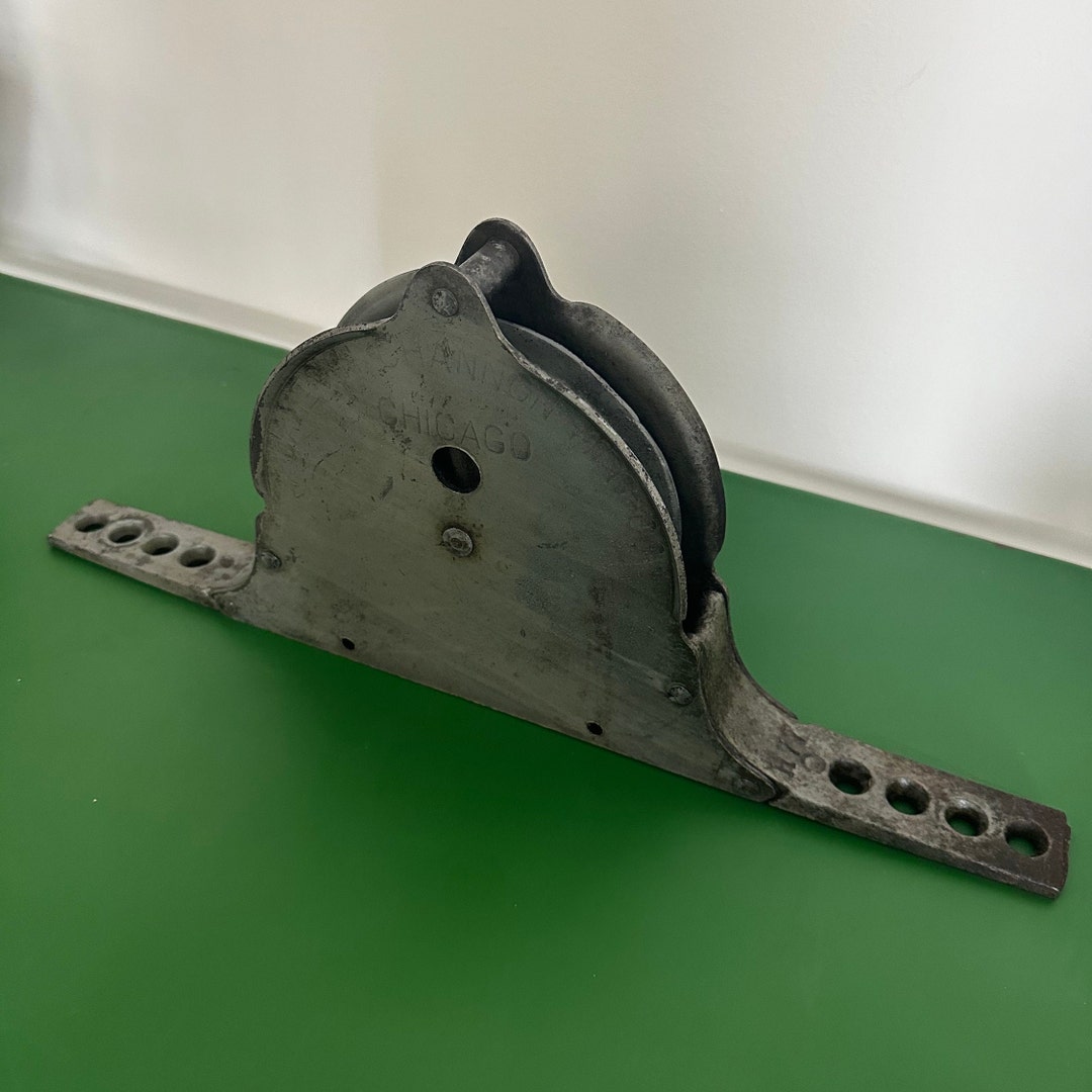 Antique Industrial Mount Style Pulley Manufactured by James H. Channon ...