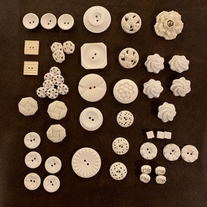 Vintage and Antique Craft Sewing Buttons off White - Etsy