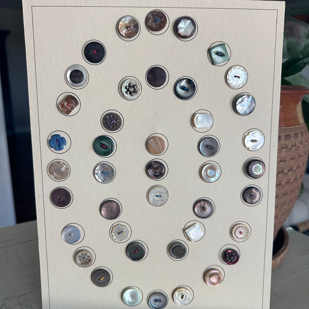 42 Unique Collectible Antique Buttons Made of Natural Material Great ...