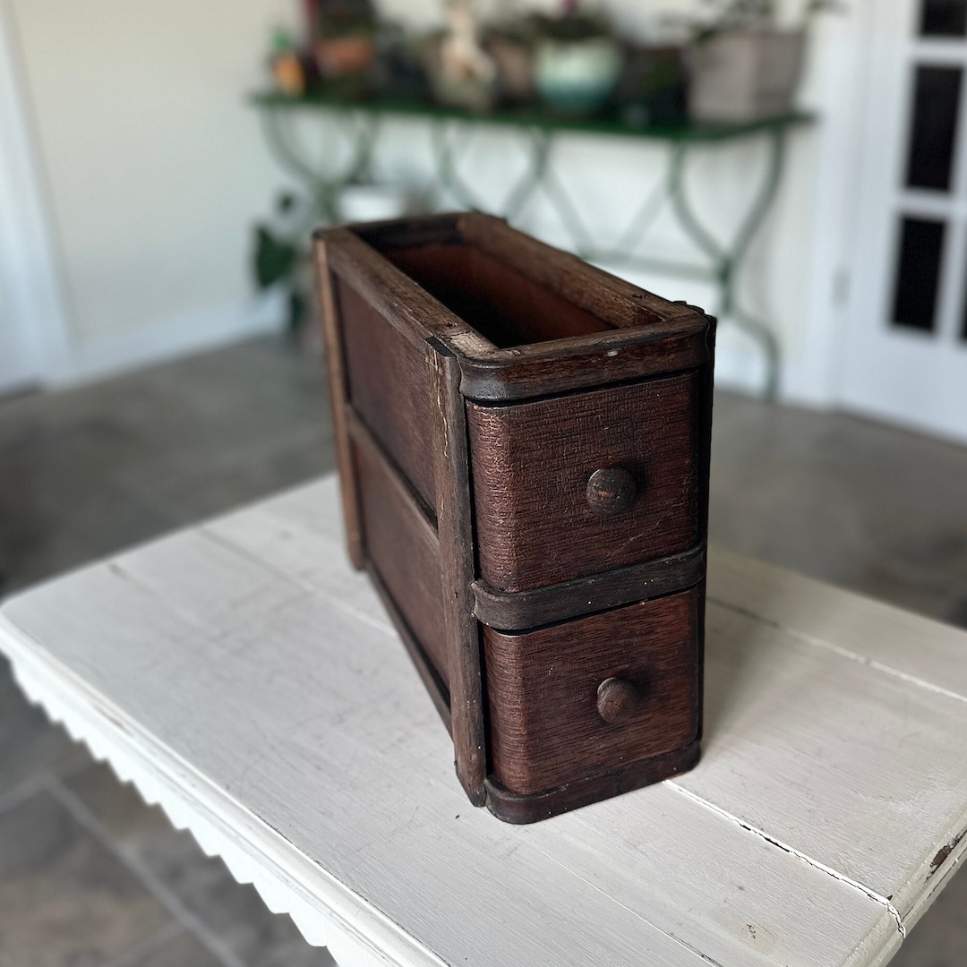 Stack of Two Antique Singer Sewing Machine Drawers, Unique Storage ...