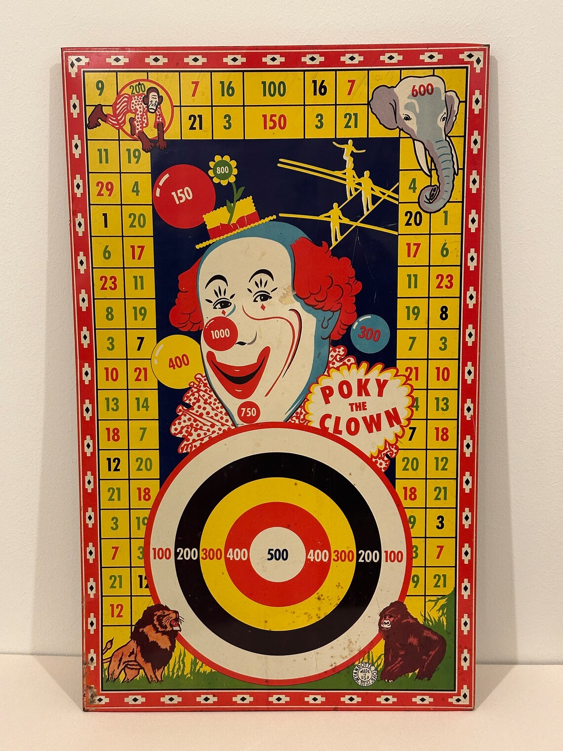1940s Wyandotte Pokey the Clown Game Board - Etsy