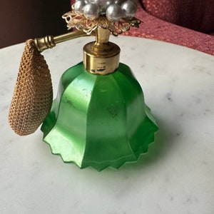 Vintage Bohemian Glass Atomizer With Decorative Beaded Top - Etsy