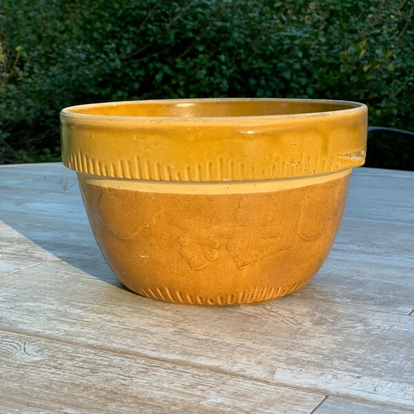 Yellow Ware Bowl - Etsy