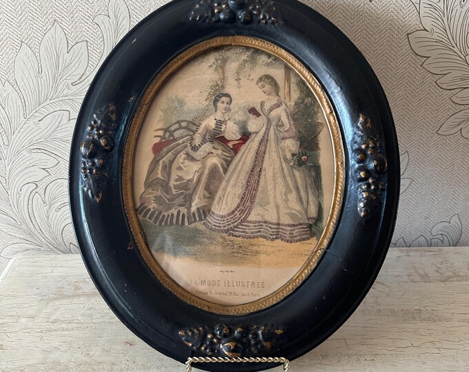 Antique Wood and Gesso Frames With Vintage La Mode Illustree Print - Etsy