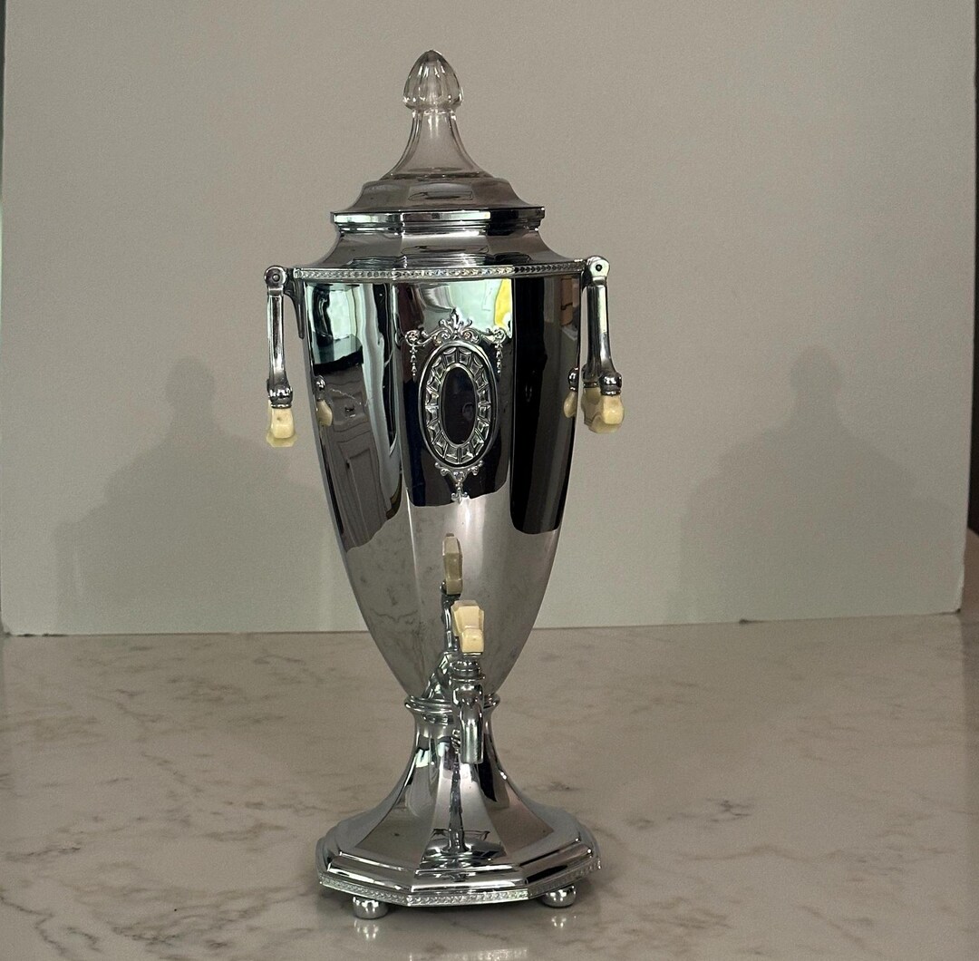 Antique Coffee Percolator by Landers Frary and Clark Nickel Finish - Etsy