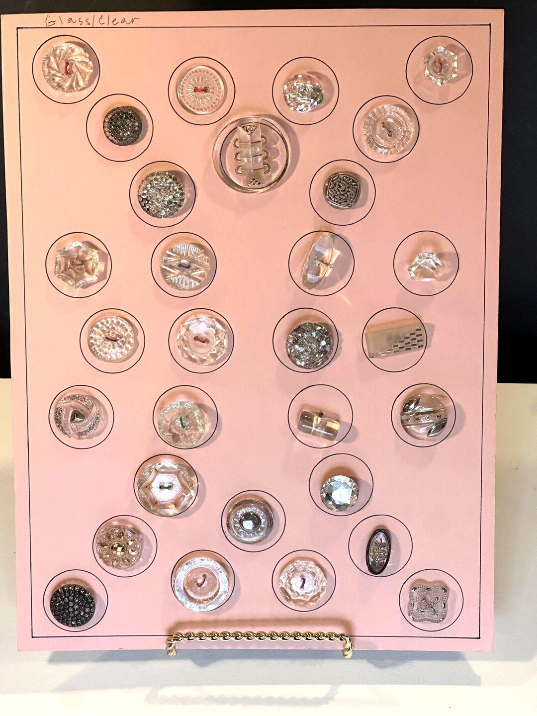 Vintage Clear Glass Button Collection, 1920s-50s Decorative Craft ...