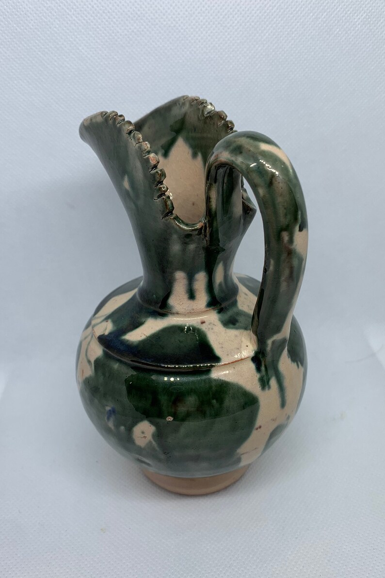 Small Hand Thrown Pottery Pitcher Beautifully Detailed - Etsy