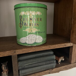 Vintage Bremner Wafer Tin in Good Condition - Etsy