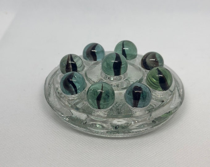 9 Hard to Find Vintage Black/dark Purple Cats Eye Marbles - Etsy