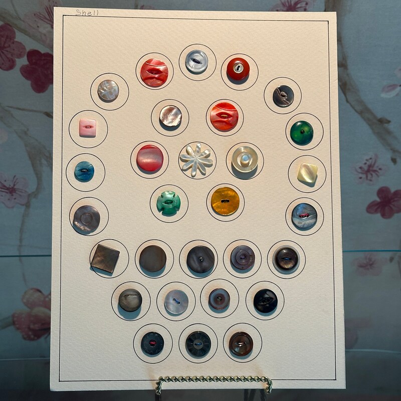 Vintage Button Cards - Etsy