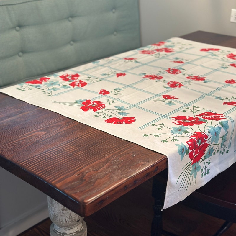 Turquoise Tablecloth - Etsy