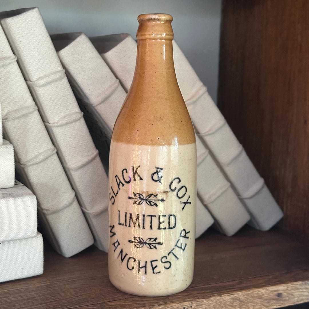 Antique Slack & Cox Stone Ginger Beer Bottle,collectible Stoneware ...