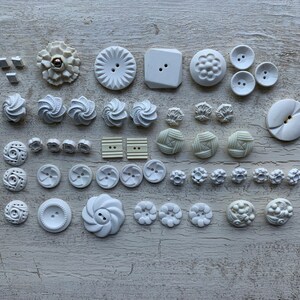 Vintage and Antique Craft Sewing Buttons off White - Etsy