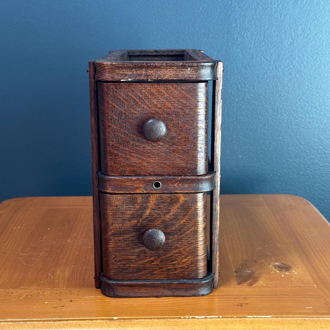 Stack of Two Antique Singer Sewing Machine Drawers, Unique Storage ...