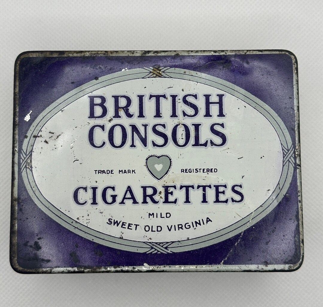 Vintage British Consols Cigarettes Tin - Etsy