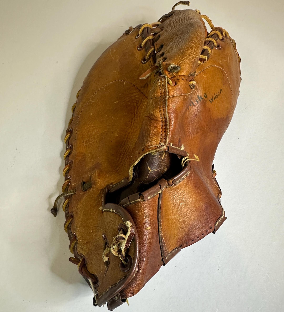1940s Macgregor Goldsmith Three Finger 1st Baseman's Glove James Rip ...