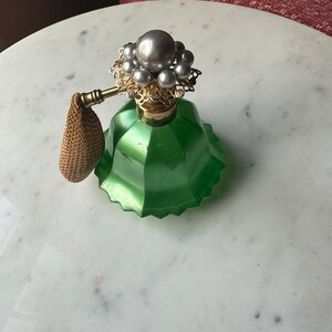 Vintage Bohemian Glass Atomizer With Decorative Beaded Top - Etsy