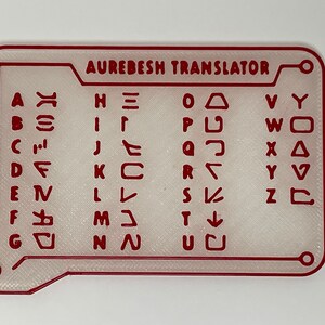Aurebesh Pocket Translator Star Wars - Etsy
