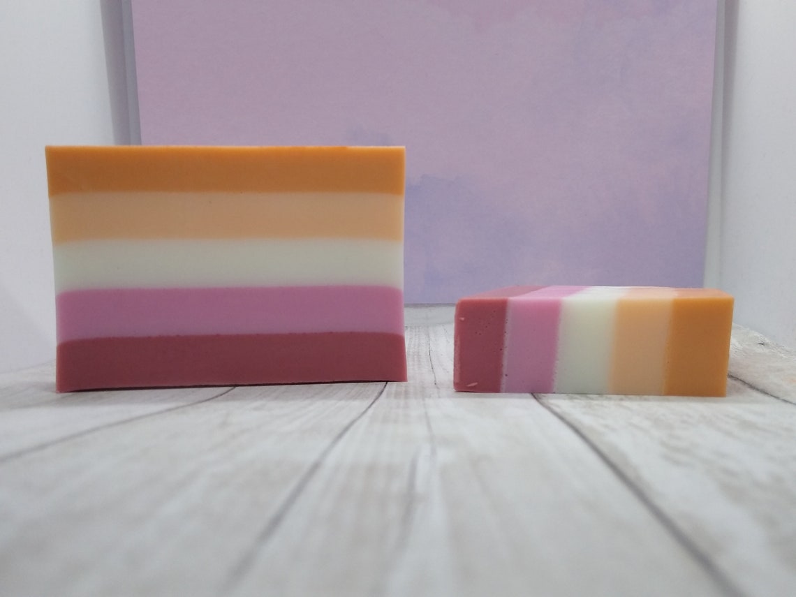 Lesbian Pride Soap Handcrafted, Natural, Vegan, Customizable - Etsy
