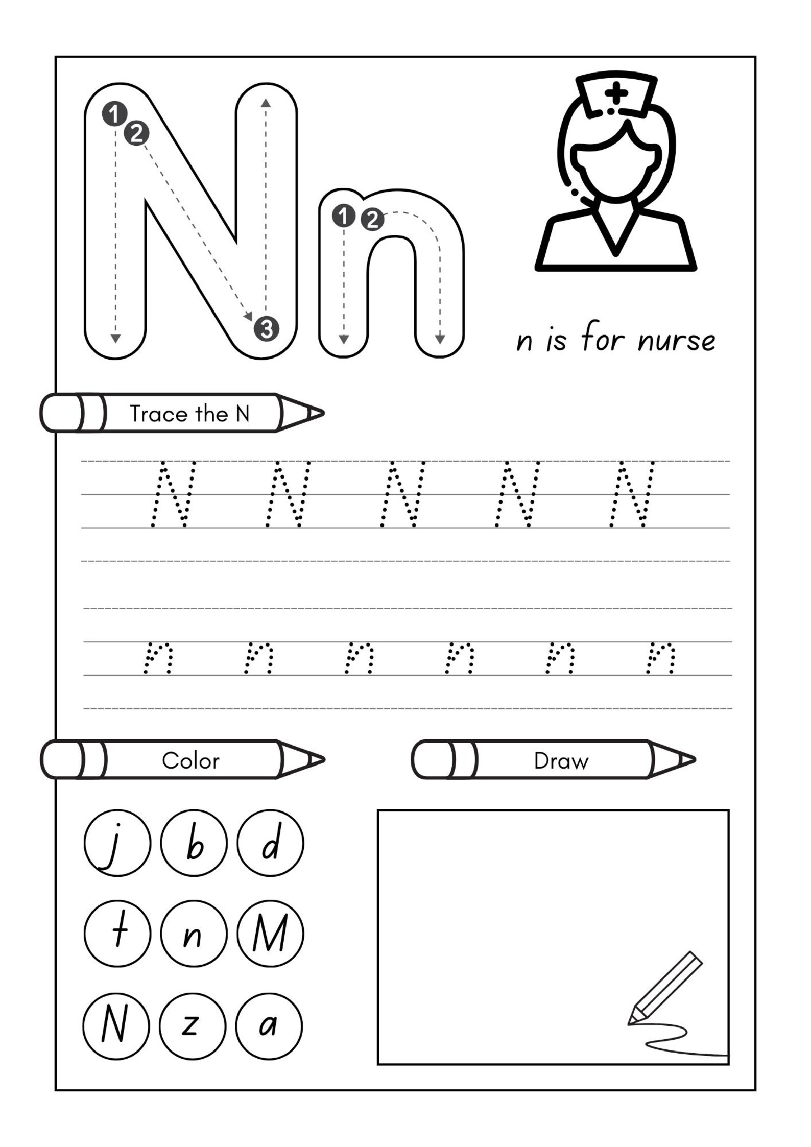 Alphabet 26 Worksheets for Kids Kindergarten - 1st Grade - Etsy