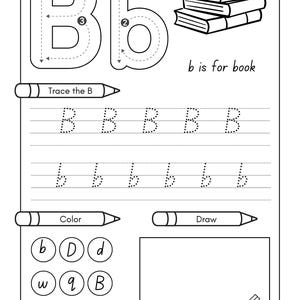 Alphabet 26 Worksheets for Kids Kindergarten - 1st Grade - Etsy