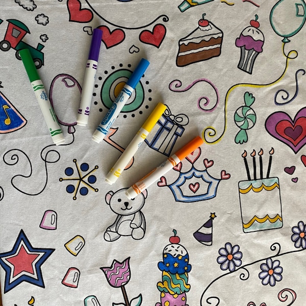 Birthday Tablecloth - Etsy