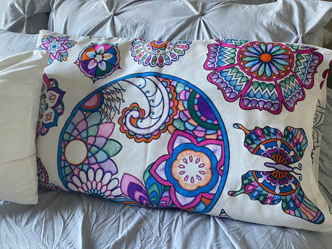 Mandala Design - Set of 2 Pillowcases - the Coloring Table - Coloring ...