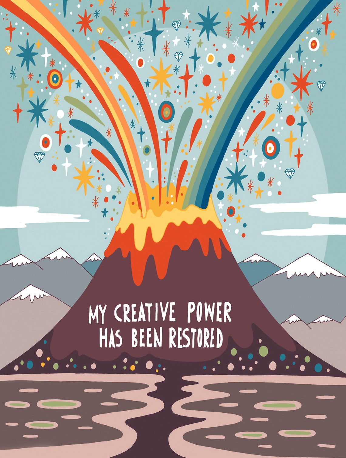 Volcano print Printable Volcano wall art Instant Download | Etsy