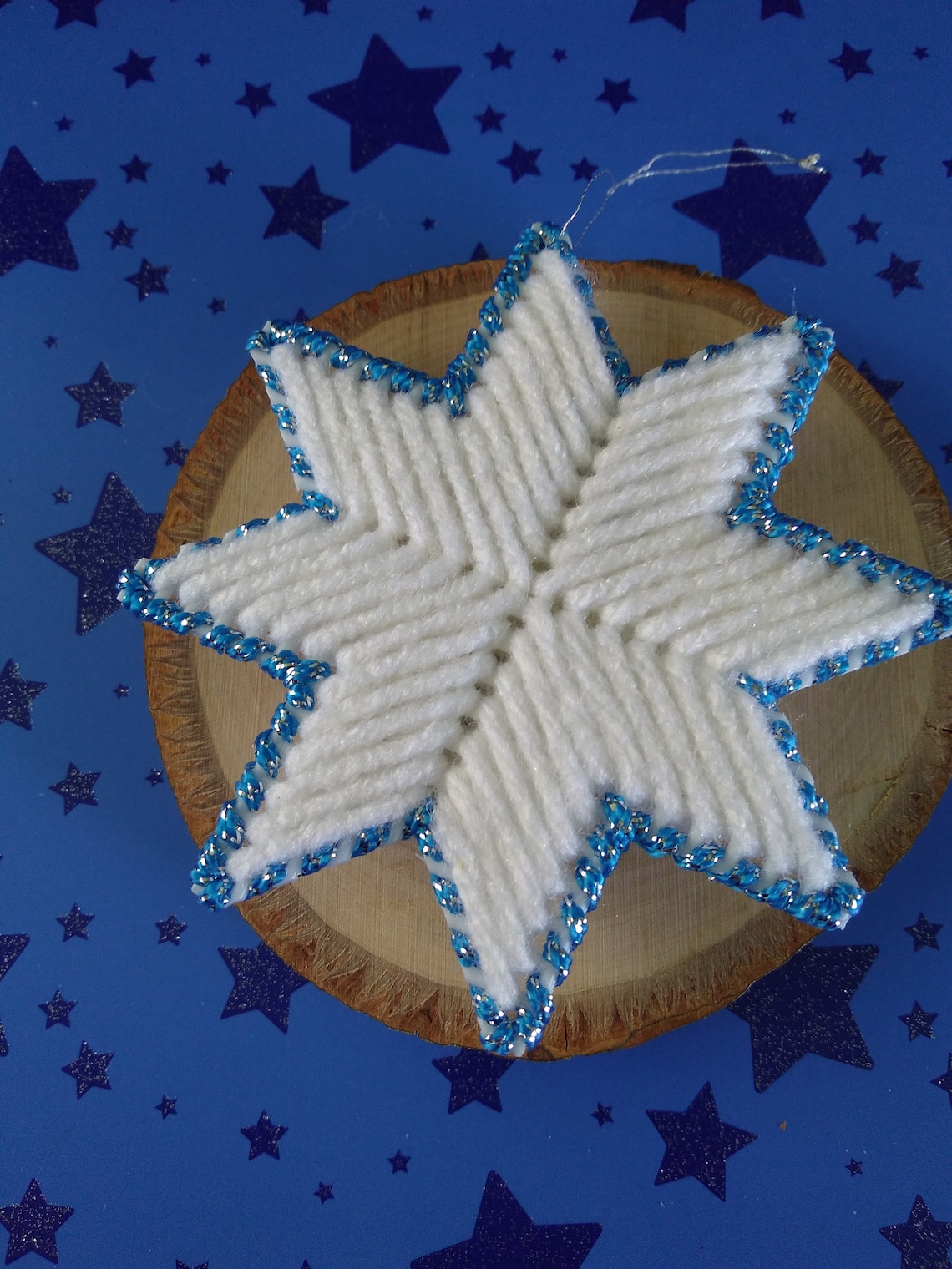 Plastic Canvas: Star Blue 3 Dimensional Star Christmas - Etsy