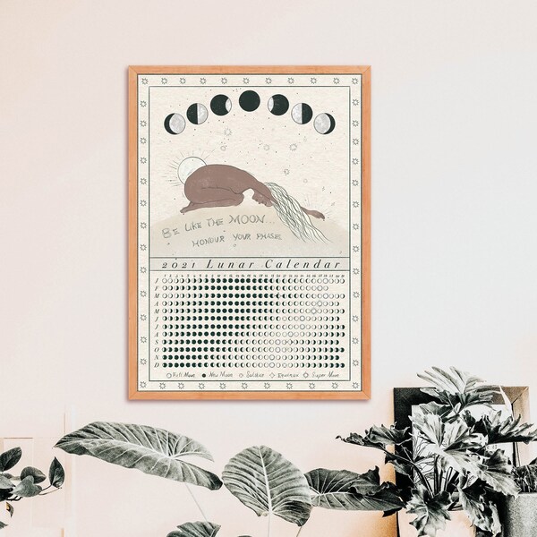 2021 Lunar Calendar - Etsy