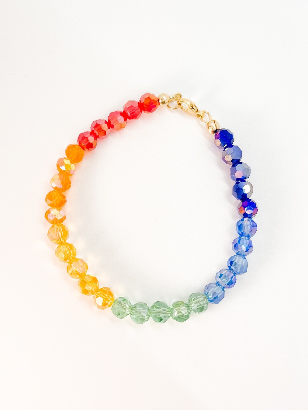 Rainbow Bracelet, Crystal Rainbow Bracelet, LGBTQ, Pride Jewelry, Pride ...
