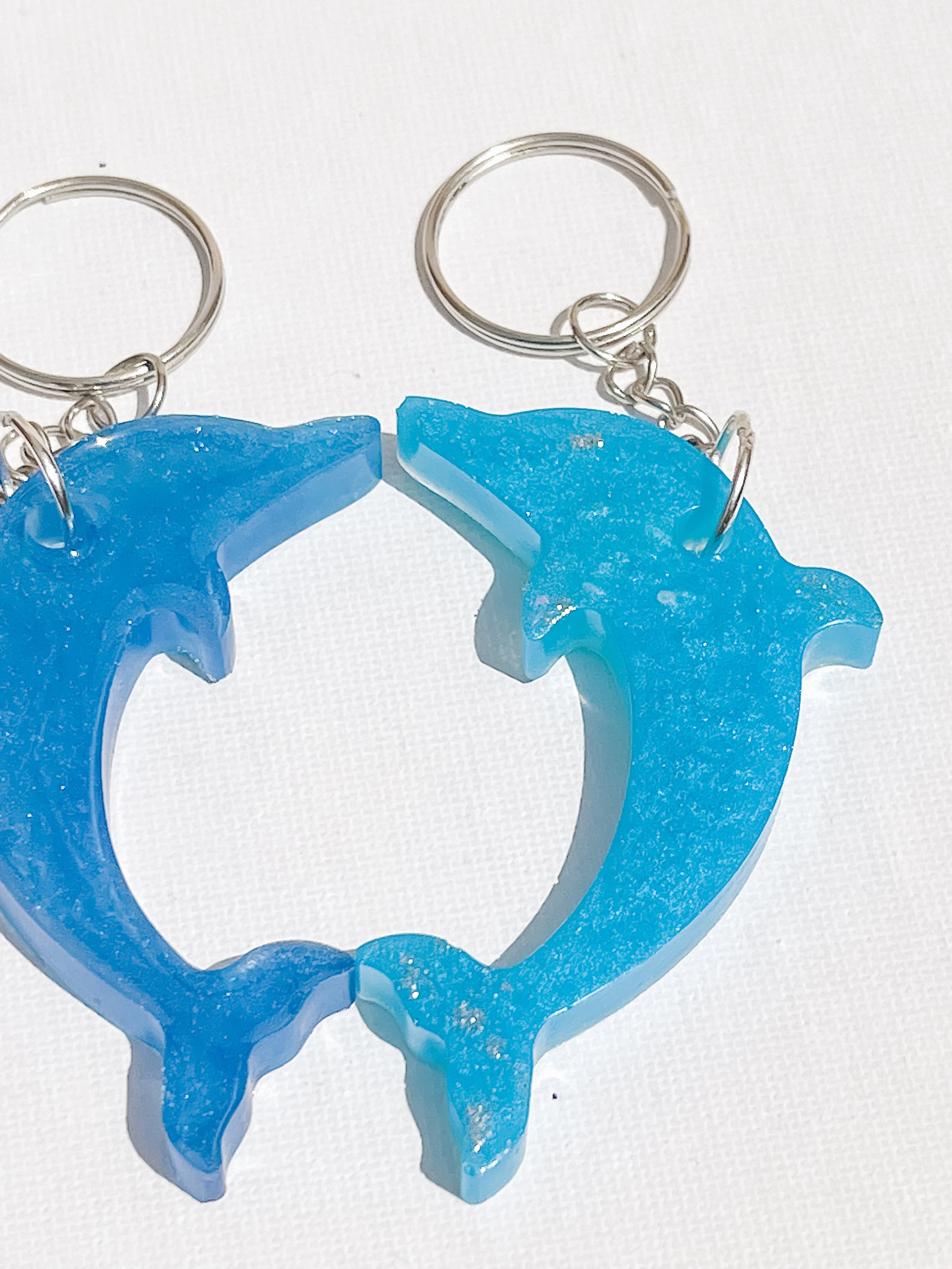 Dolphin Charm Dolphin Keychain Dolphin Gift Blue Dolphin | Etsy
