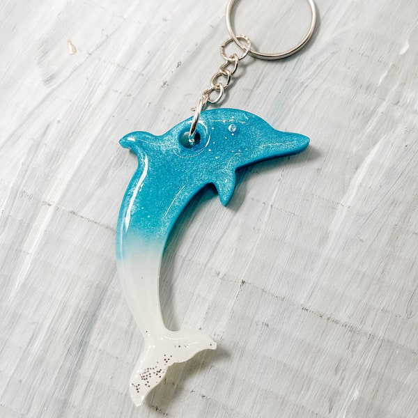 Dolphin Keychain - Etsy