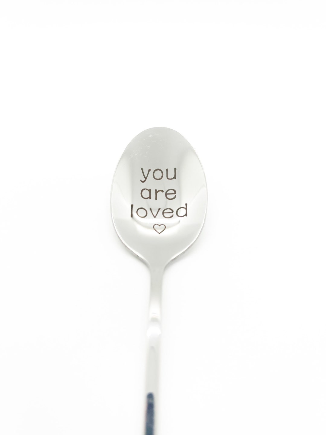 You Are Loved Laser Engraved Spoon, Love Spoon, Ice Cream Spoon, Coffee ...