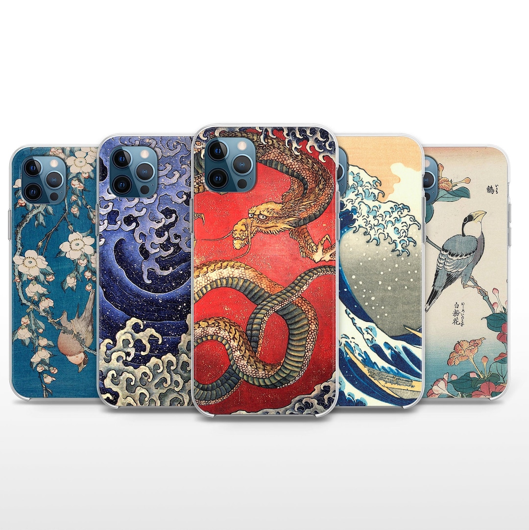 Hokusai Japanese Art Phone Case: Iconic Painting Cover - Etsy