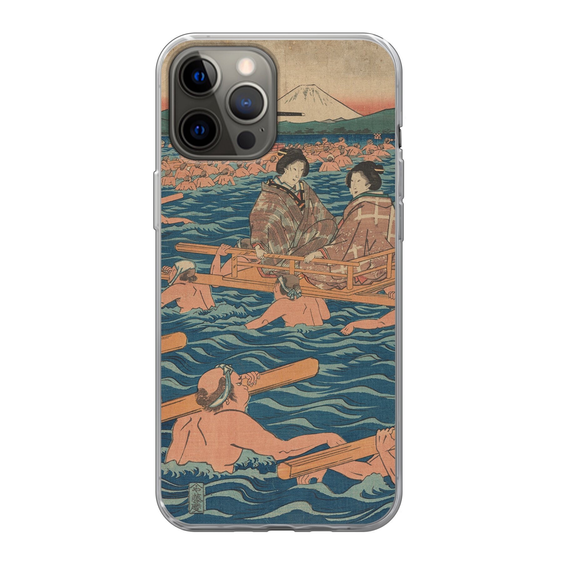 Hiroshige Phone Case Japanese Cover for Iphone 8 SE Xs Xr - Etsy UK