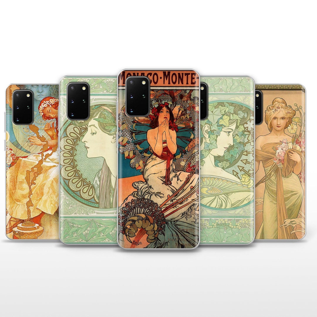 Mucha Phone Case Art Nouveau Phone Cover para Samsung Galaxy S10, S20 ...