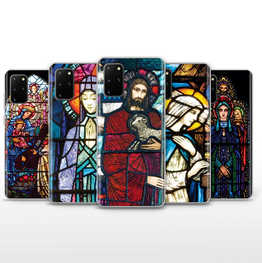 Stained Glass Christian Phone Case: Religious Catholic Cover - Etsy