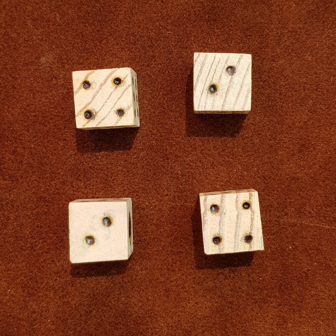 The Suits; Wooden Dice Set - Custom Carved Dice Set; Handmade ...