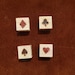 The Suits; Wooden Dice Set - Custom Carved Dice Set; Handmade ...