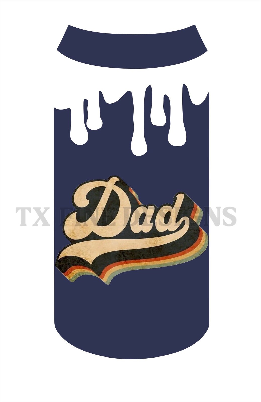 Drip Can Father's Day Digital Cardstock, Digital Download, Digital ...